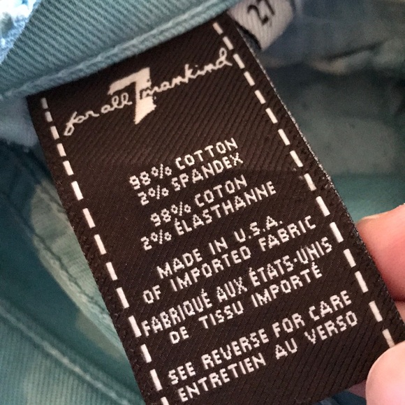 7 For All Mankind | Jeans | 7fam Cropped Skinny | Poshmark